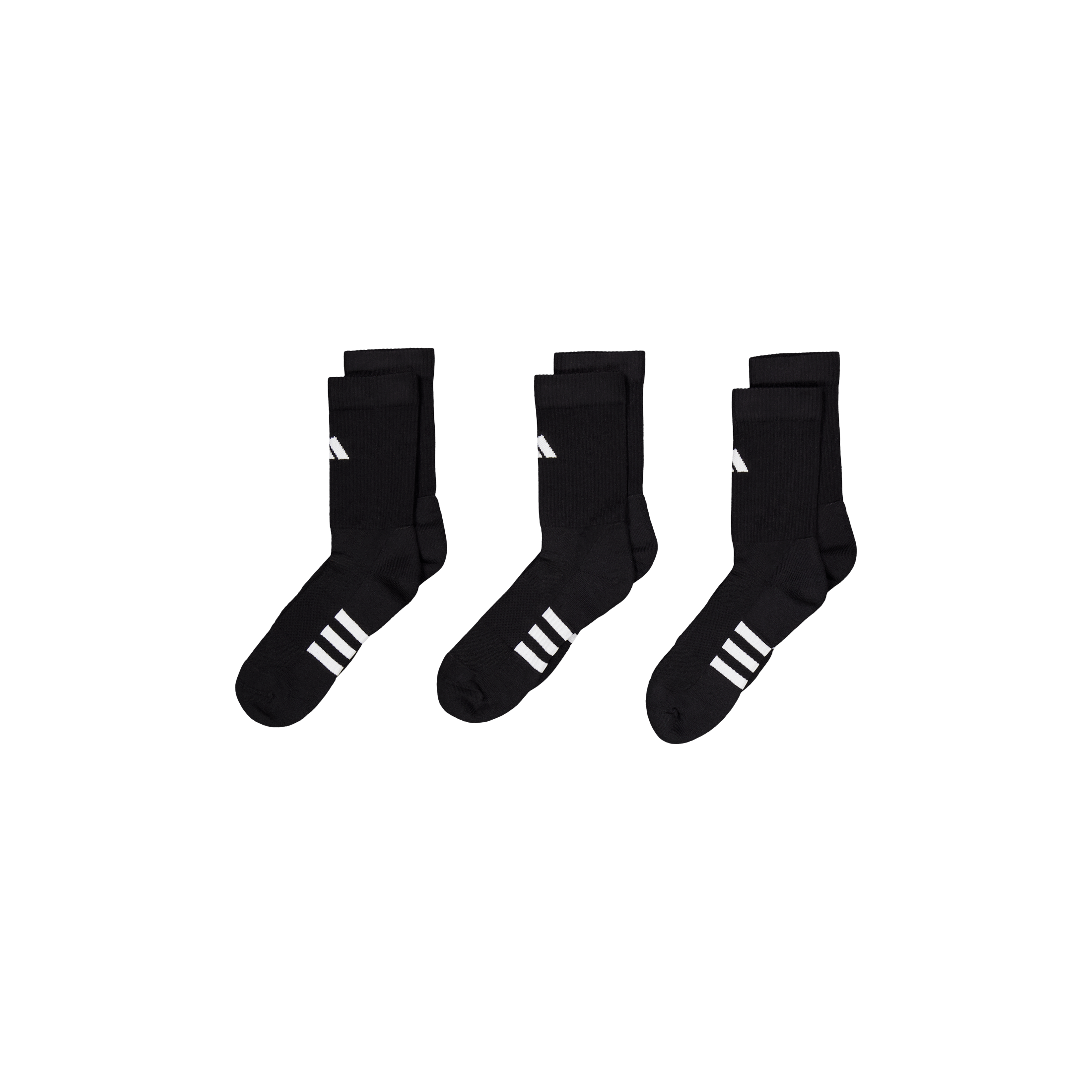 adidas Performance Cushioned Crew Socks 3 Pairs Black – Racketnow.com